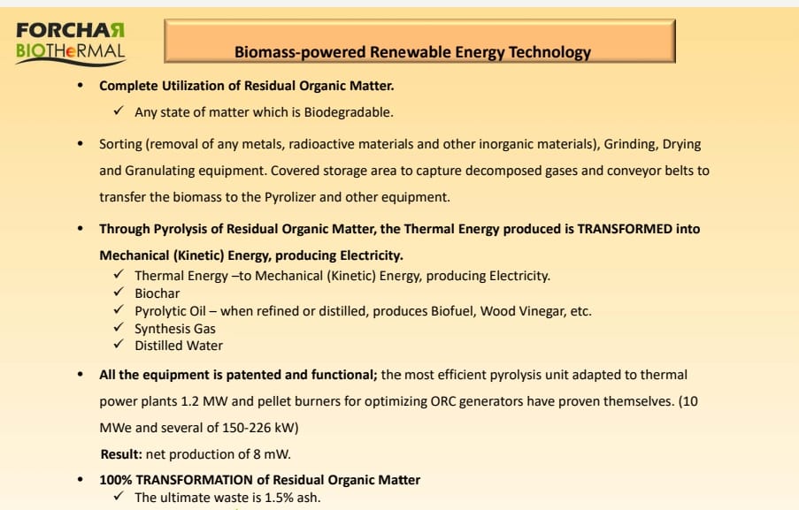 Biomas-powered Renewable Energy – FORCHAR